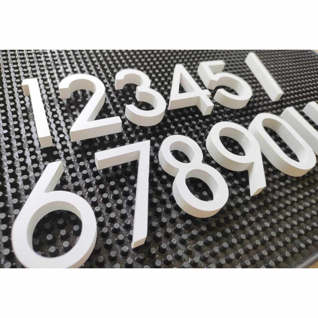 Plaswood Numbers **Height 6 Cm And 10 Cm** Black Color House Number ...