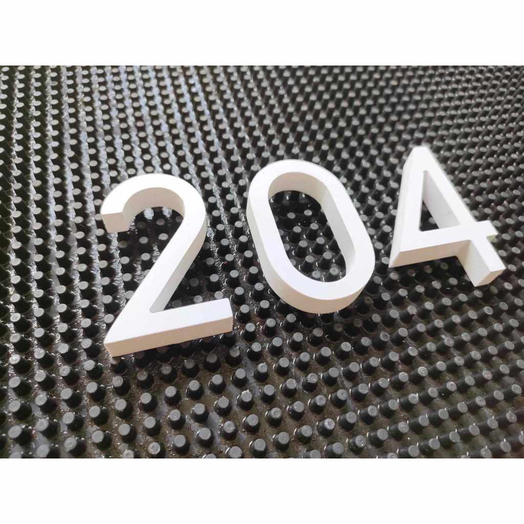 Plaswood Numbers **Height 6 Cm And 10 Cm** Black Color House Number ...