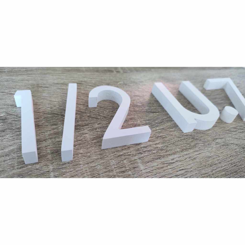 Plaswood Numbers **Height 6 Cm And 10 Cm** Black Color House Number ...