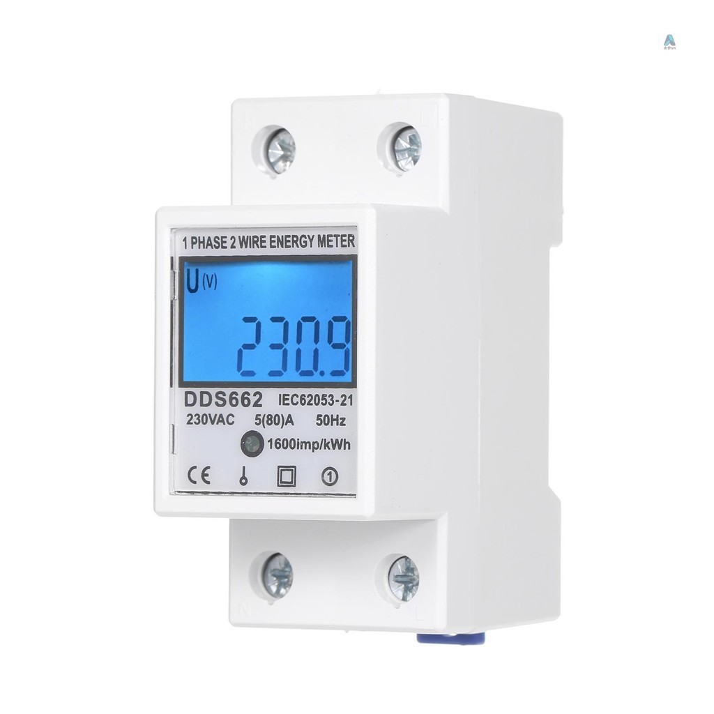 Ac 230V Single Phase Energy Meter With Backlight DDS662 - UniTop
