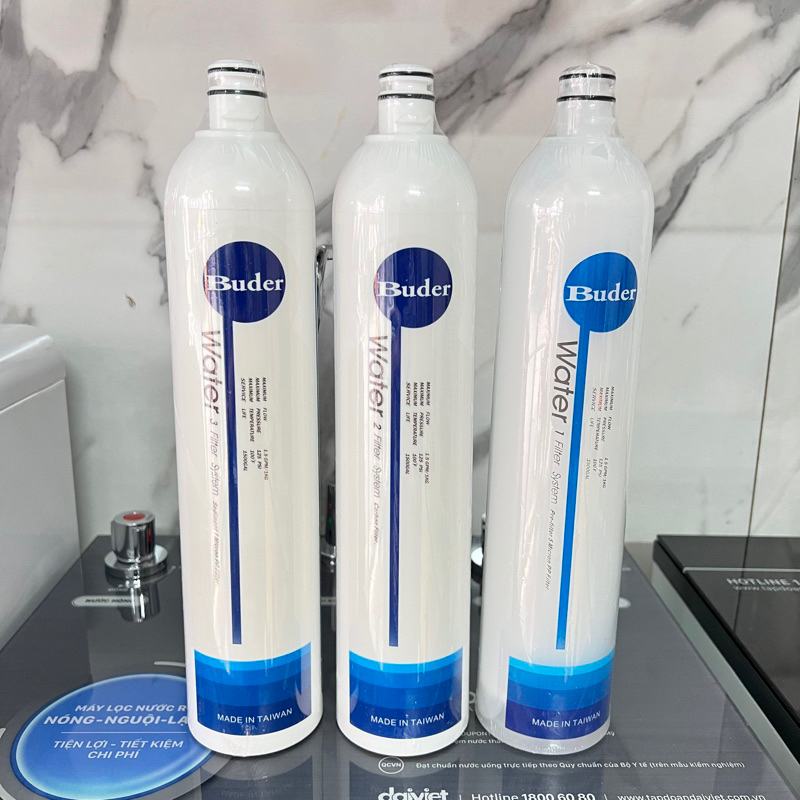 Combo 3 TAIWAN BUDER SEALED RAW FILTER CORE - UniTop