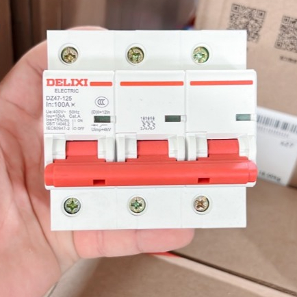 Electrical Safety Protection Circuit Breaker Switch, MCB Delixi 80A - 100A Type 1p 2p 3p 4p ...