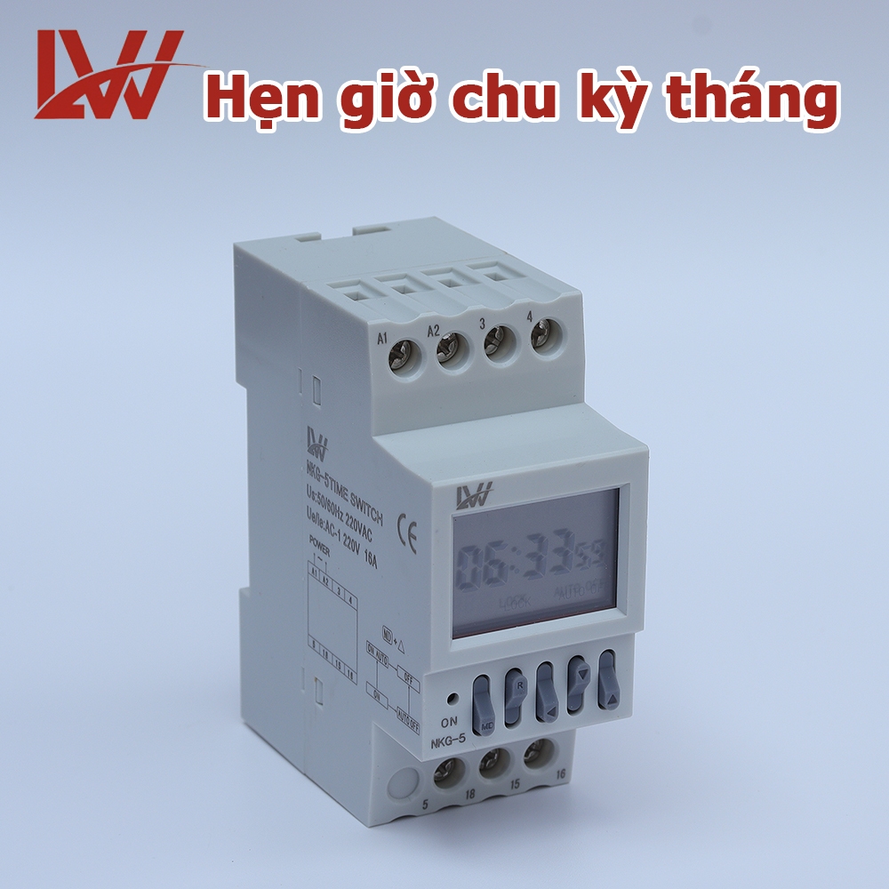 Monthly cycle Timer switch NKG-5 LW Monthly Timer - UniTop