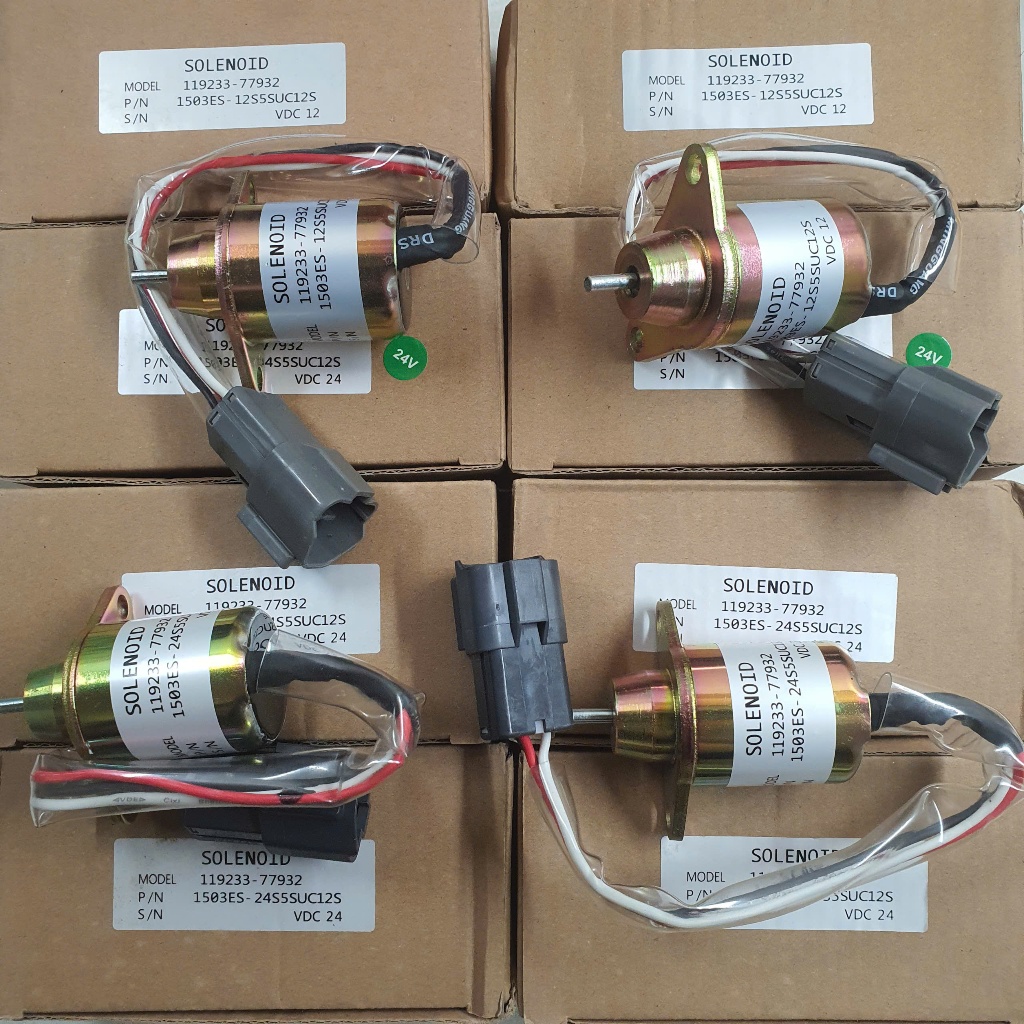 Turn off 12v and 24v electric excavators, shutdown, shutdown SOLENOID ...